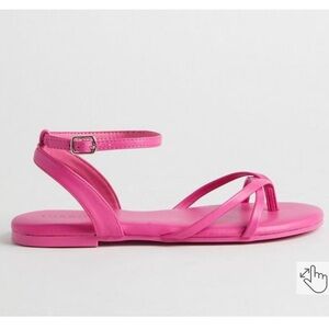 torrid | Shoes | Torrid Strappy Sandal Fuscia Ww Size 7w Nwt | Poshmark